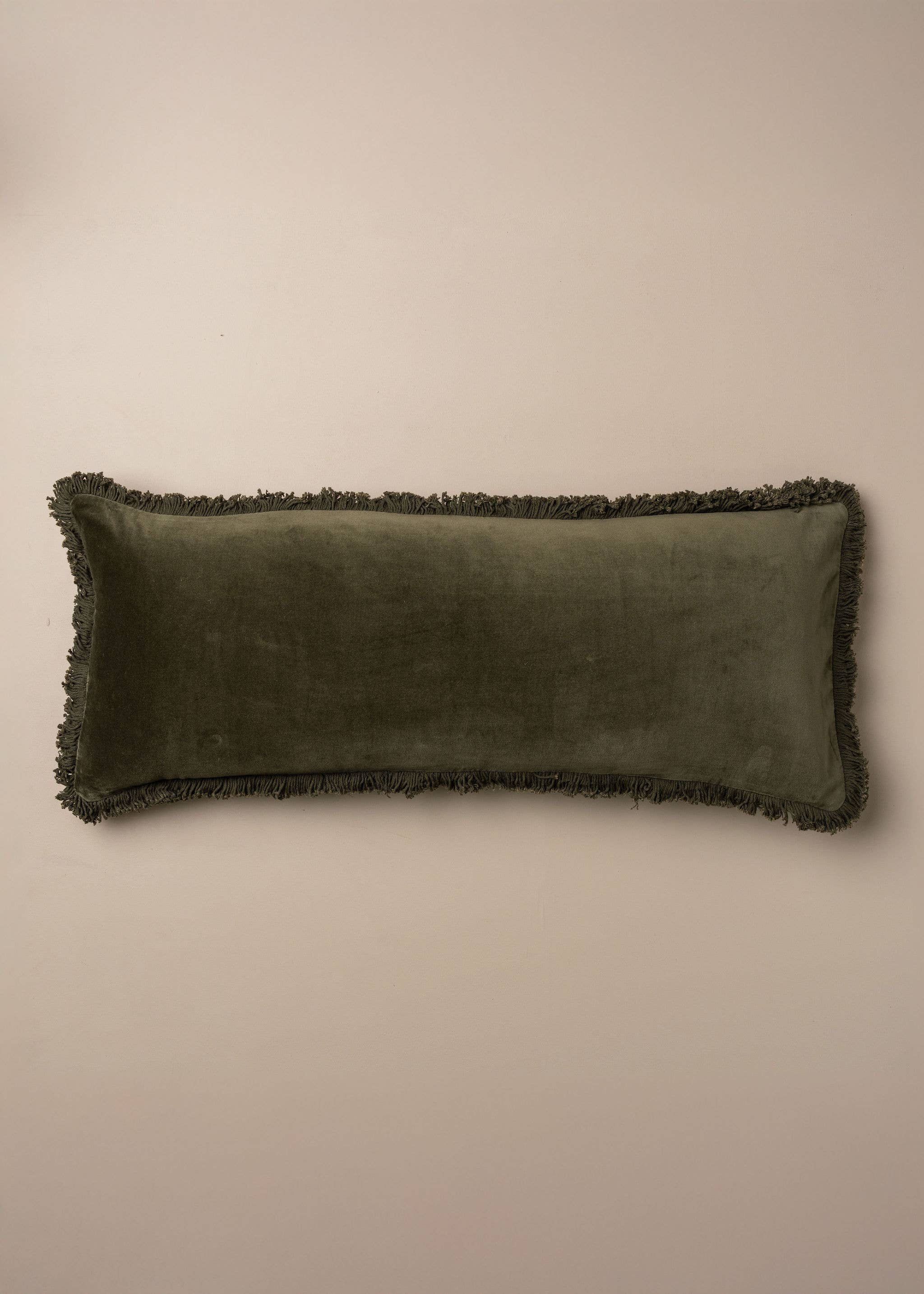 Saardé Velvet Body Pillow - Dark Olive – Salt & Creek